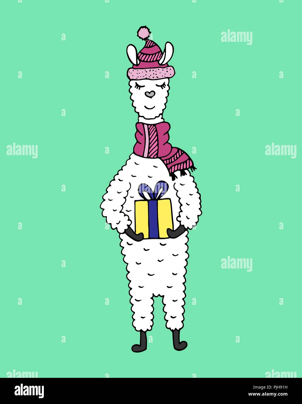 Colorful lama hi-res stock photography and images - Alamy