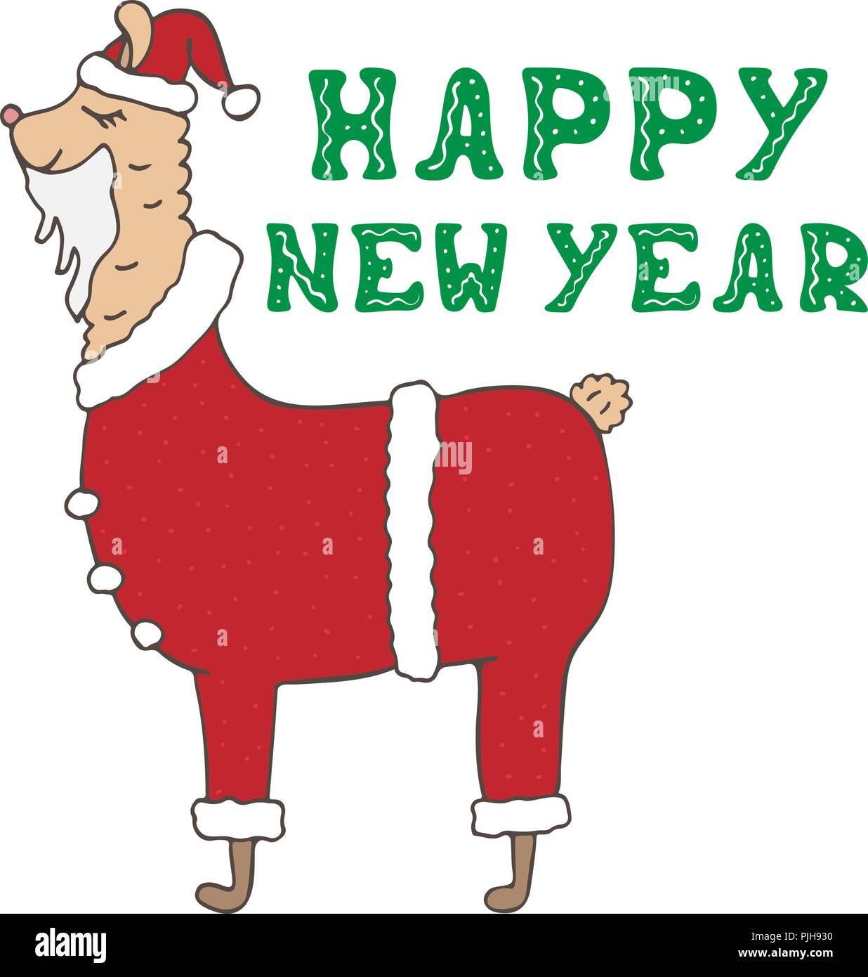 Santa suit hand drawn Cut Out Stock Images & Pictures - Alamy