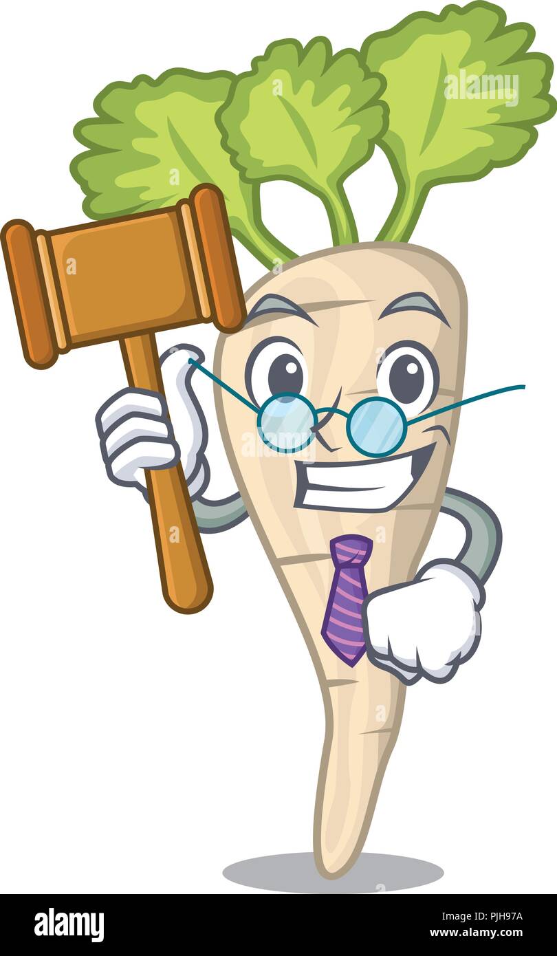 Judge fresh organic parsnip vegetable cartoon style Stock Vector Image ...