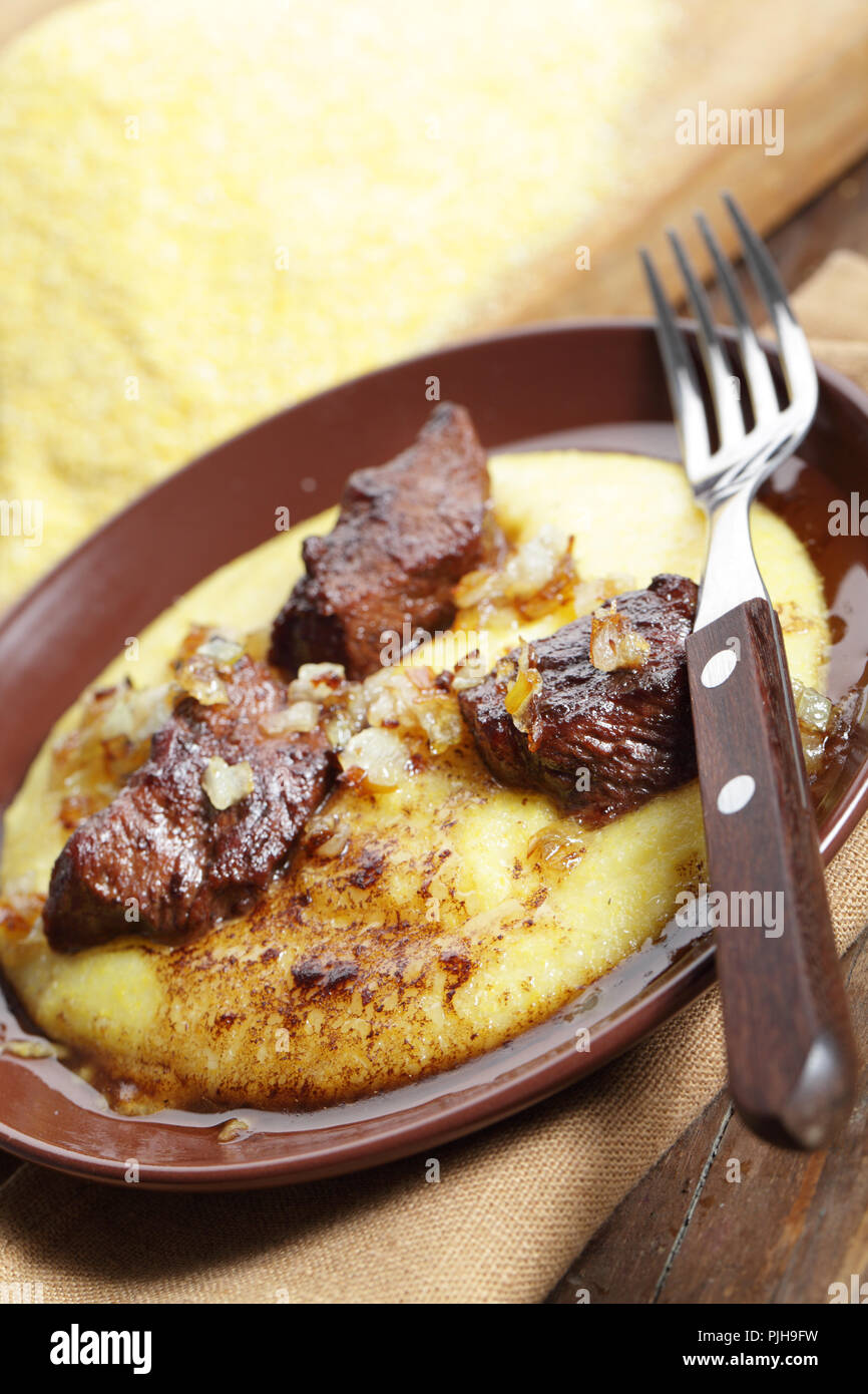 Beef and polenta italian hi-res stock photography and images - Alamy