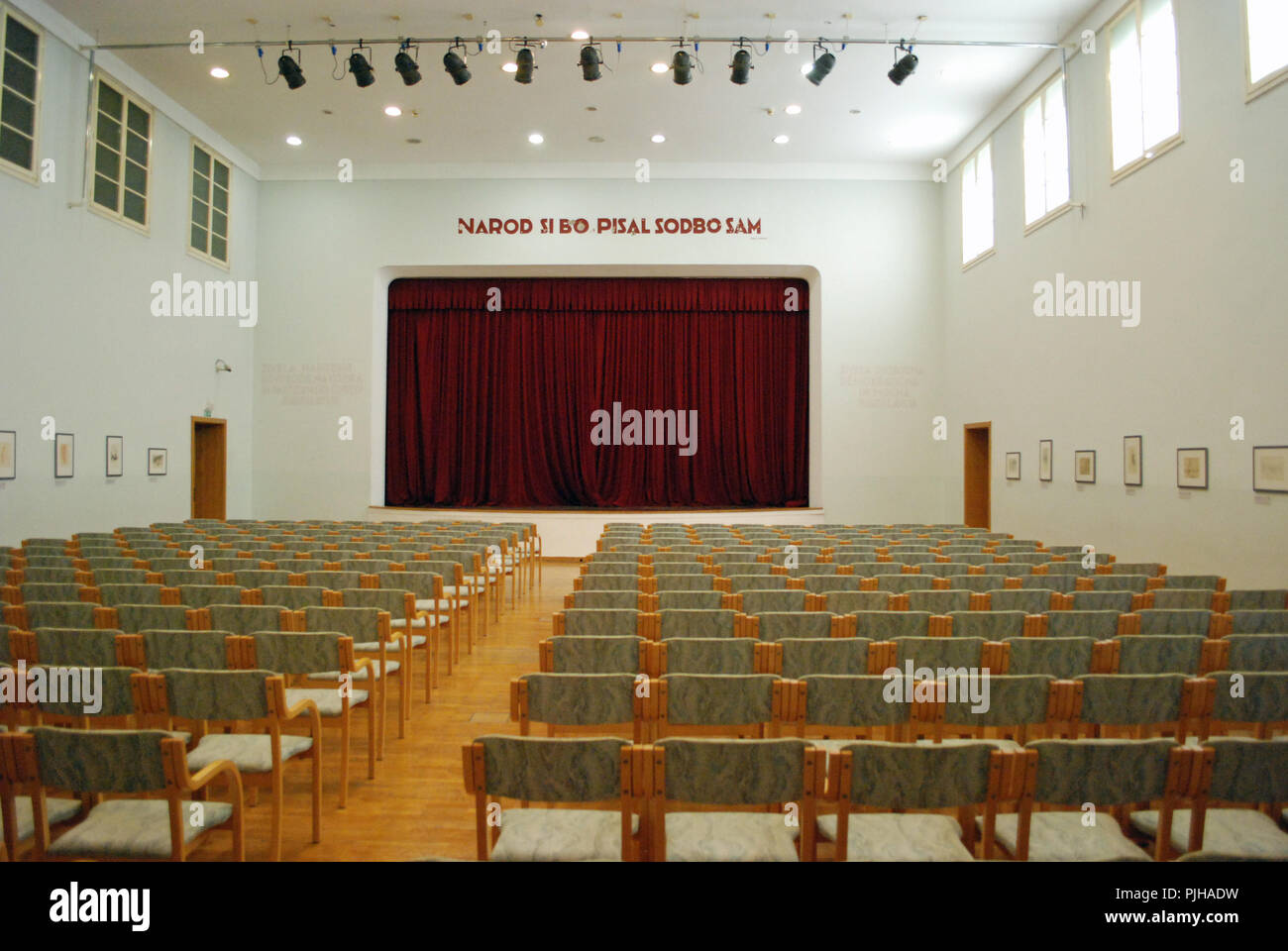 The auditorium where the Assembly of Delegates of the Slovene Nation ...