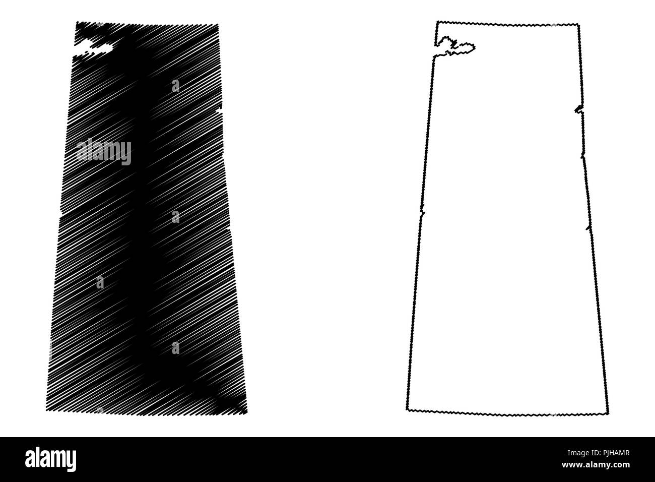 Saskatchewan (provinces and territories of Canada) map vector ...