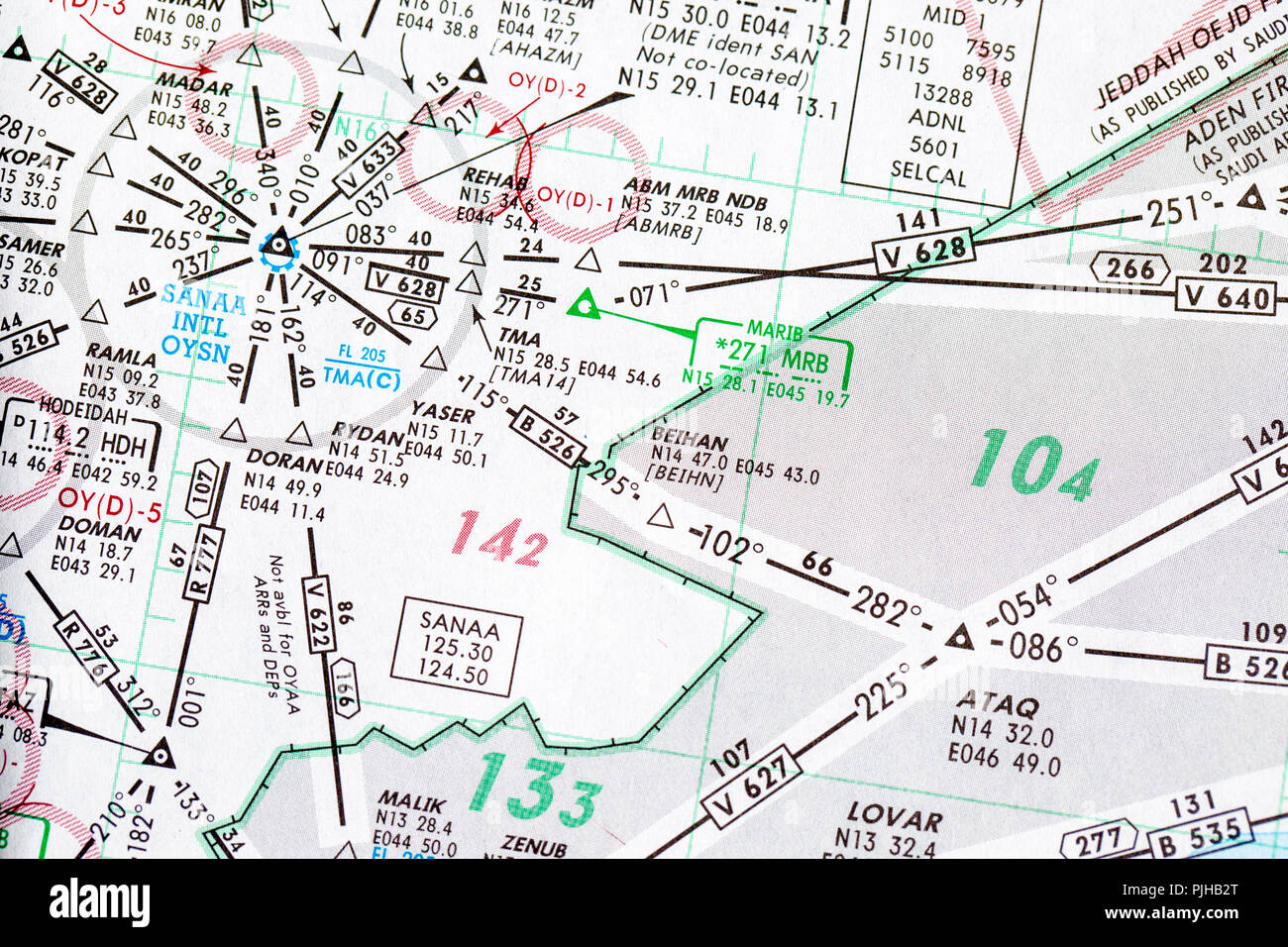 Aviation Map High Resolution Stock Photography and Images - Alamy