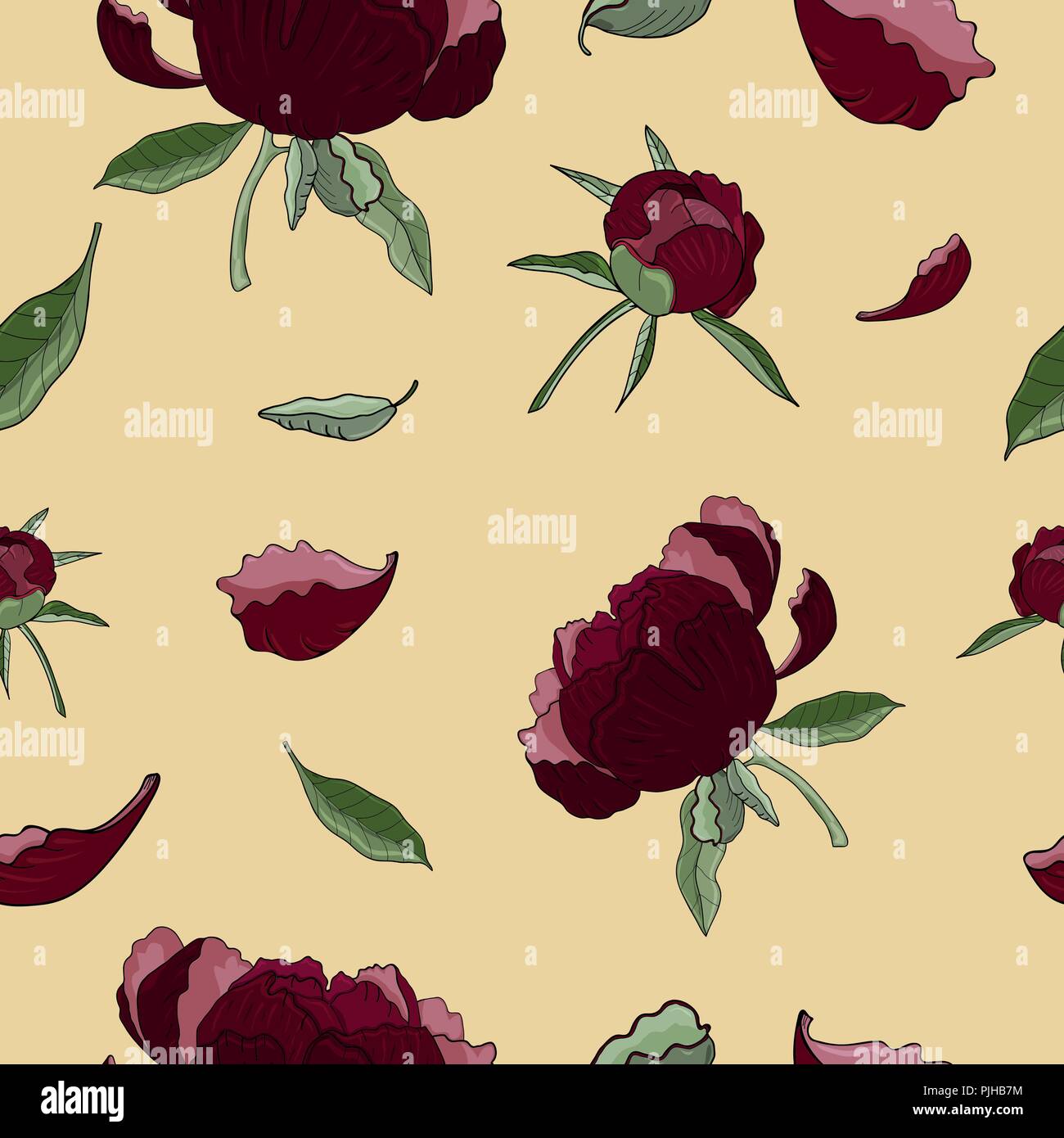 Spring leaves buds on Stock Vector Images - Alamy