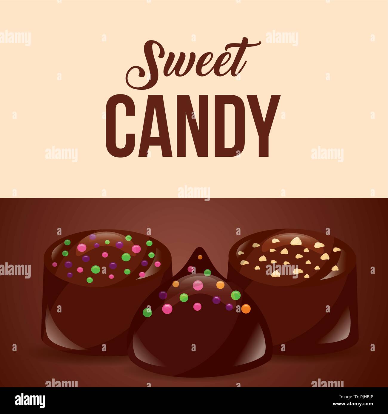 sweet candy card Stock Vector Image & Art - Alamy