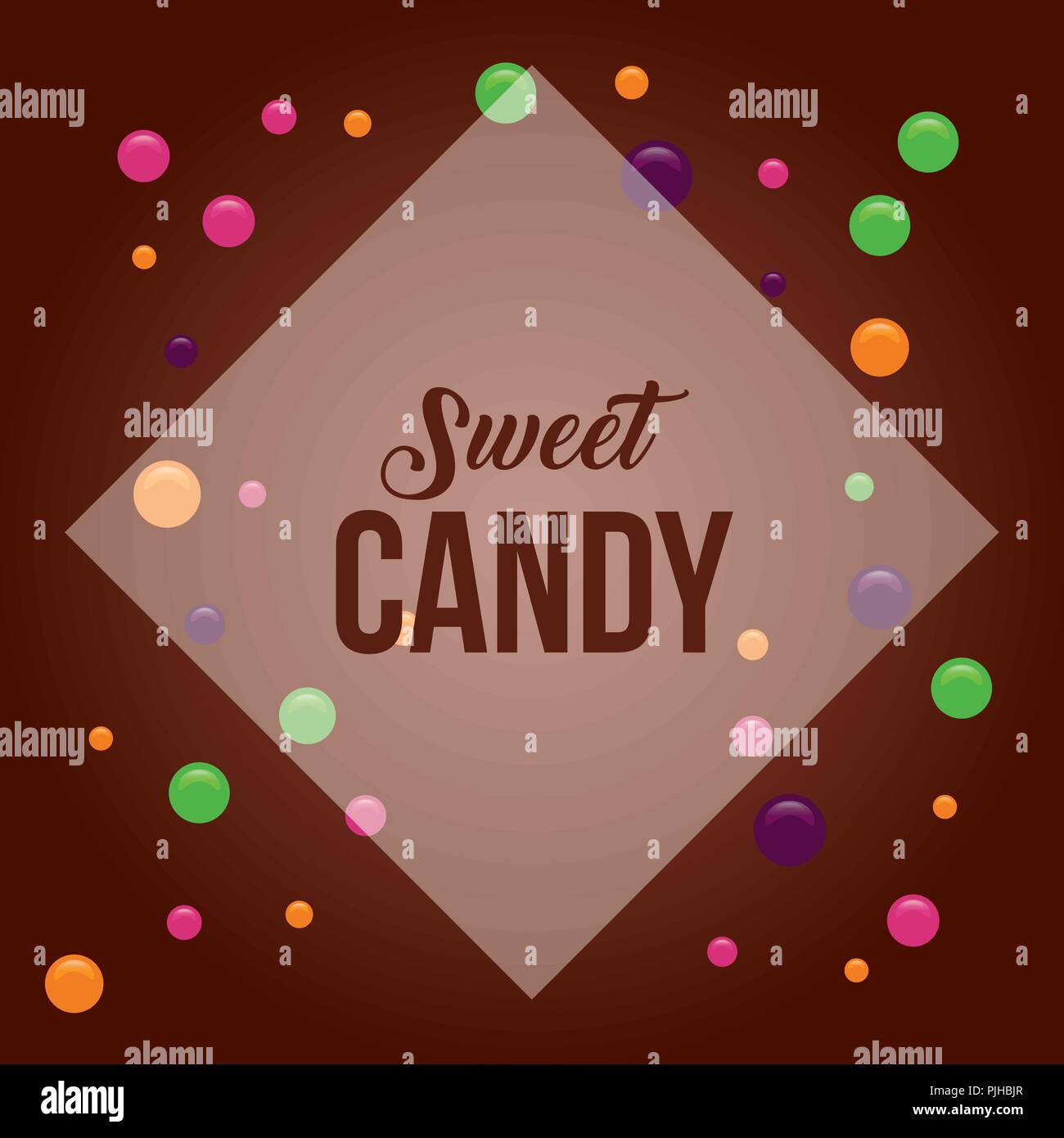 sweet candy card Stock Vector Image & Art - Alamy