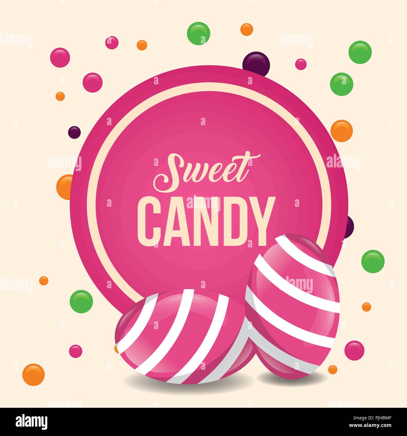 sweet candy card Stock Vector Image & Art - Alamy