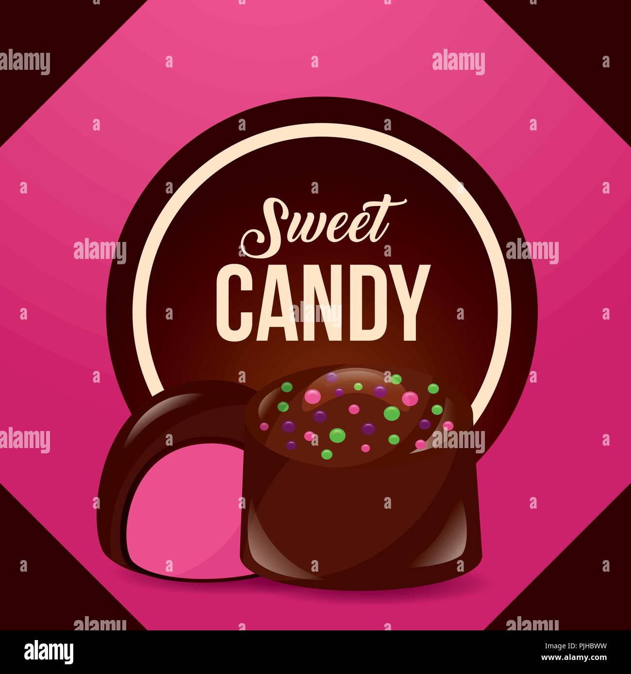 sweet candy card Stock Vector Image & Art - Alamy