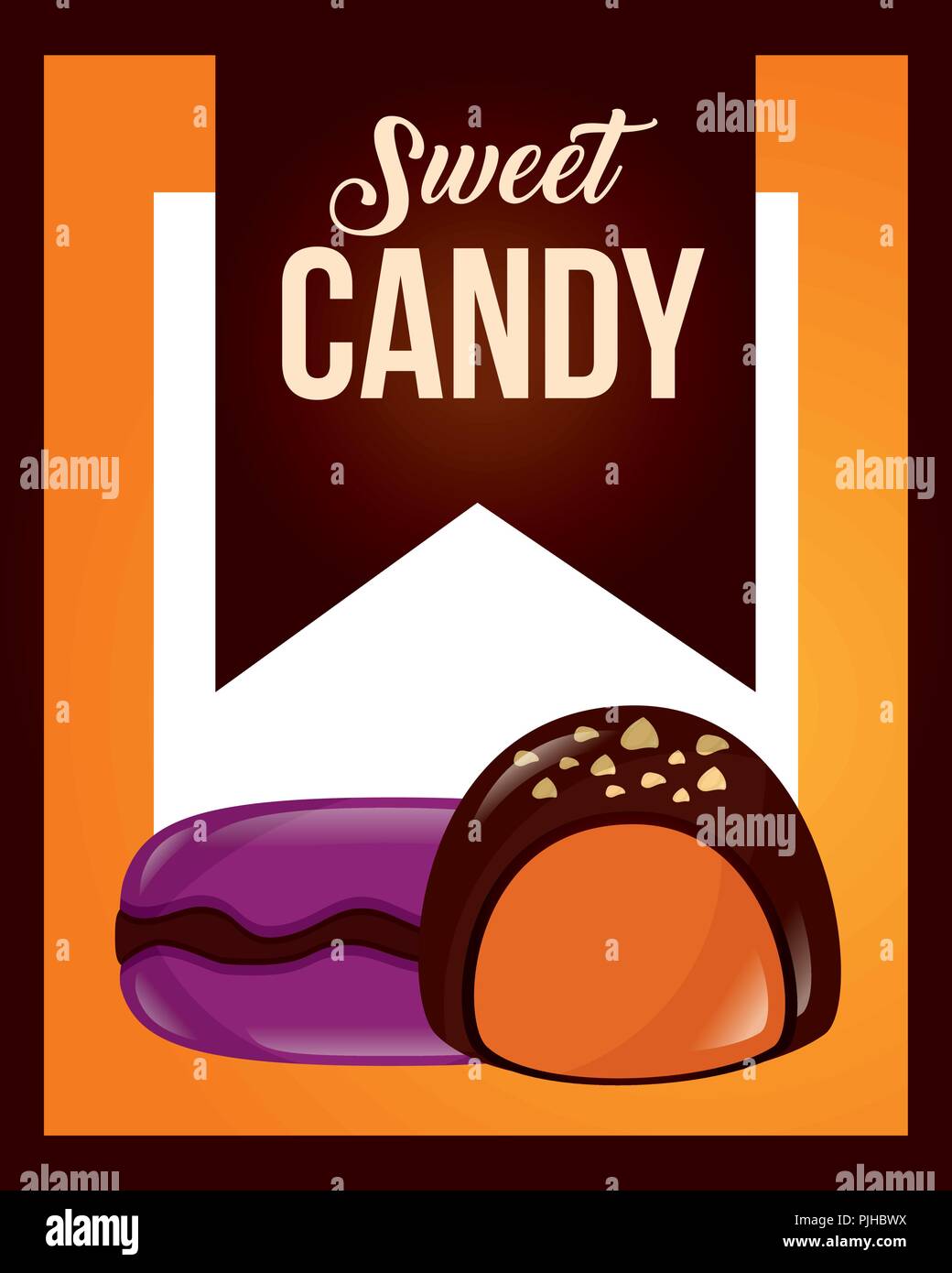 sweet candy card Stock Vector Image & Art - Alamy