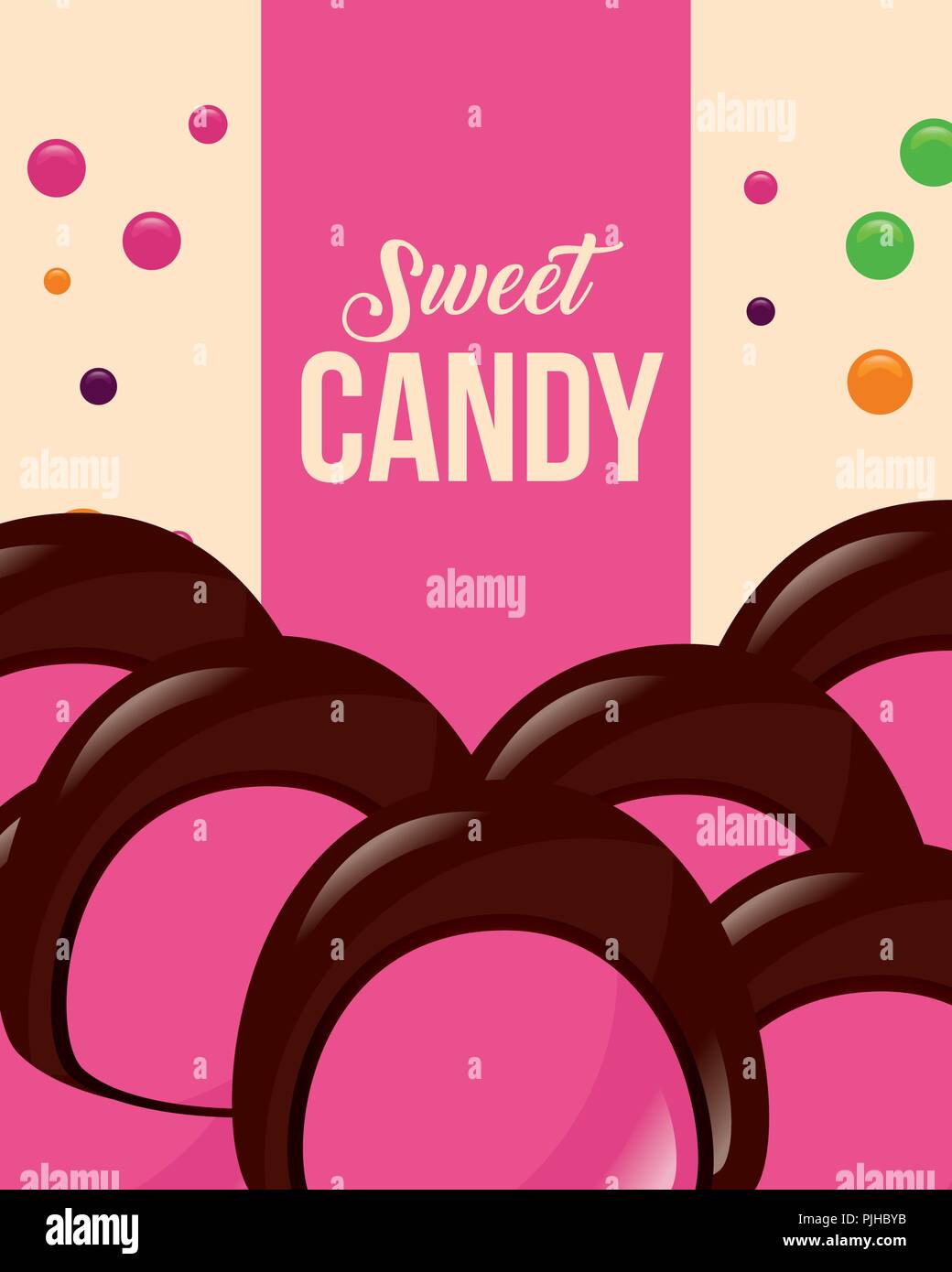 sweet candy card Stock Vector Image & Art - Alamy