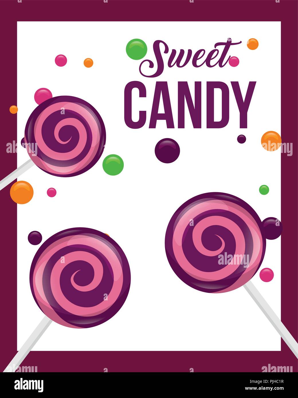 Candy store lollipops Stock Vector Images - Alamy