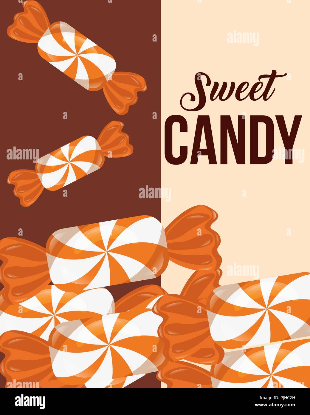 sweet candy card Stock Vector Image & Art - Alamy