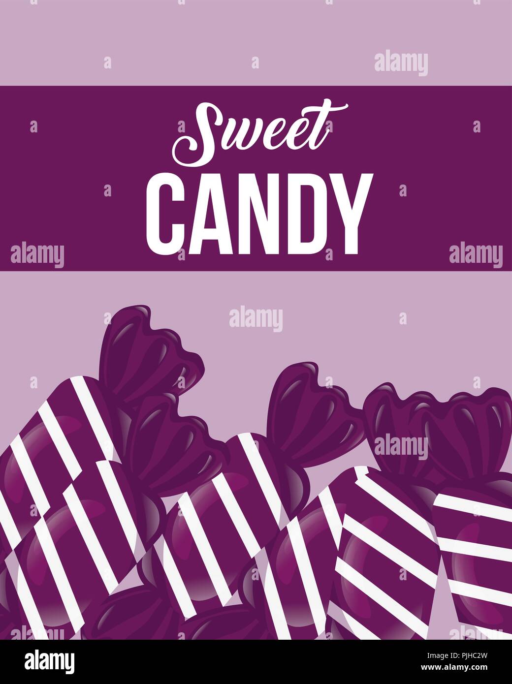 sweet candy card Stock Vector Image & Art - Alamy
