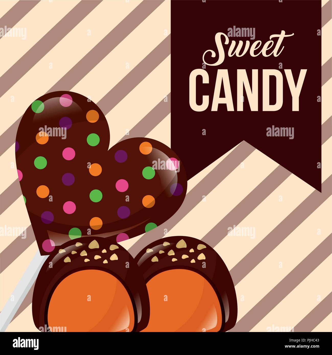 sweet candy card Stock Vector Image & Art - Alamy