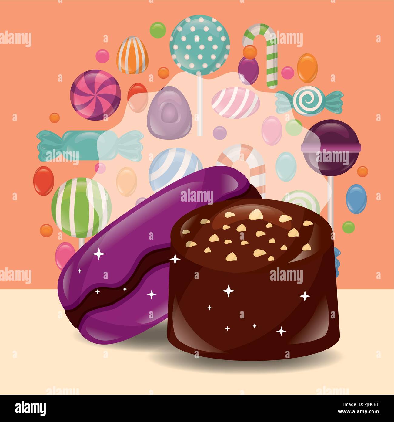 sweet candy concept Stock Vector Image & Art - Alamy