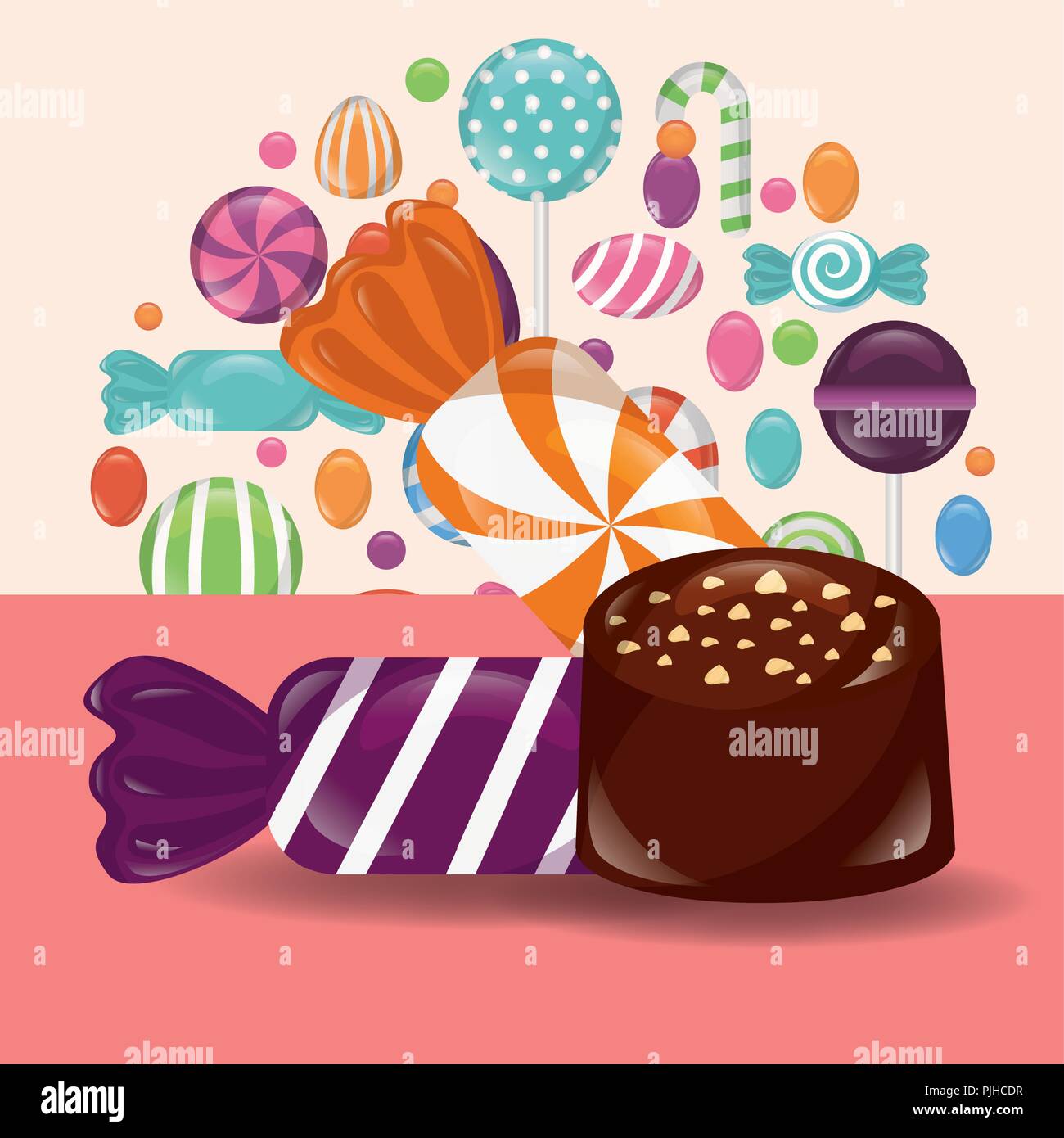 sweet candy concept Stock Vector Image & Art - Alamy