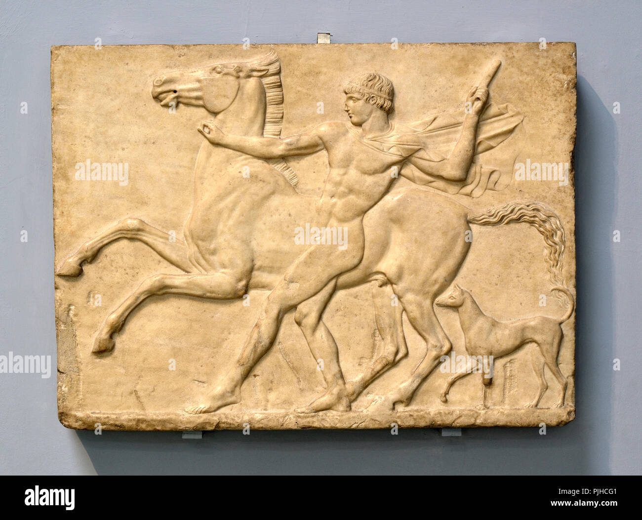A Youth with his Horse and Dog (Roman c125AD) from Hadrian's Villa ...