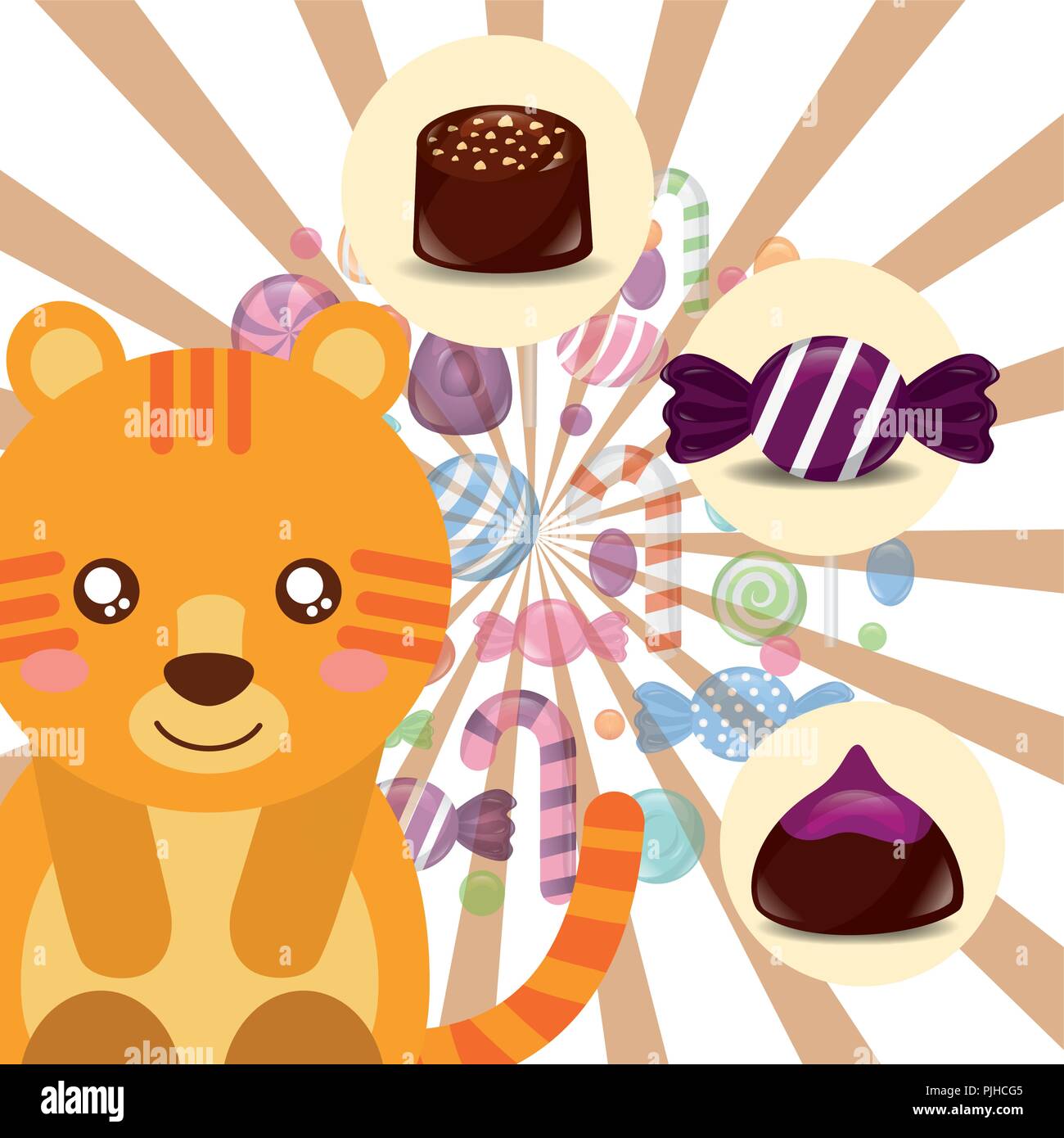 sweet candy card Stock Vector Image & Art - Alamy