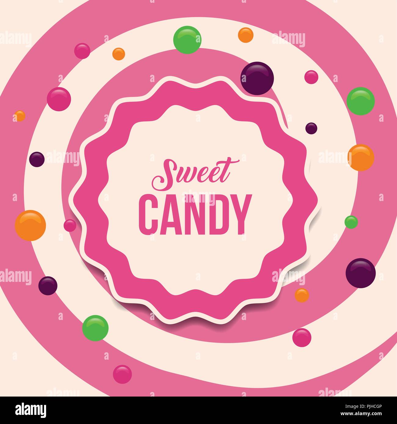 sweet candy card Stock Vector Image & Art - Alamy