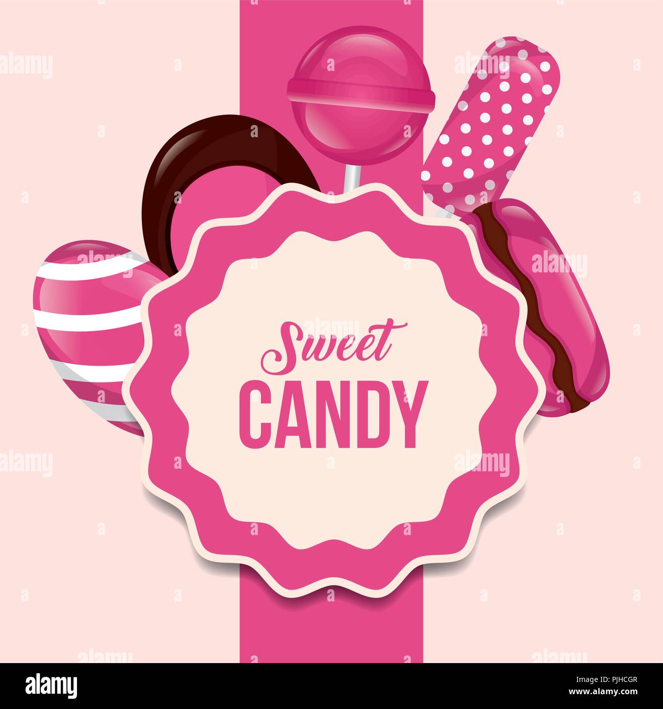 sweet candy card Stock Vector Image & Art - Alamy