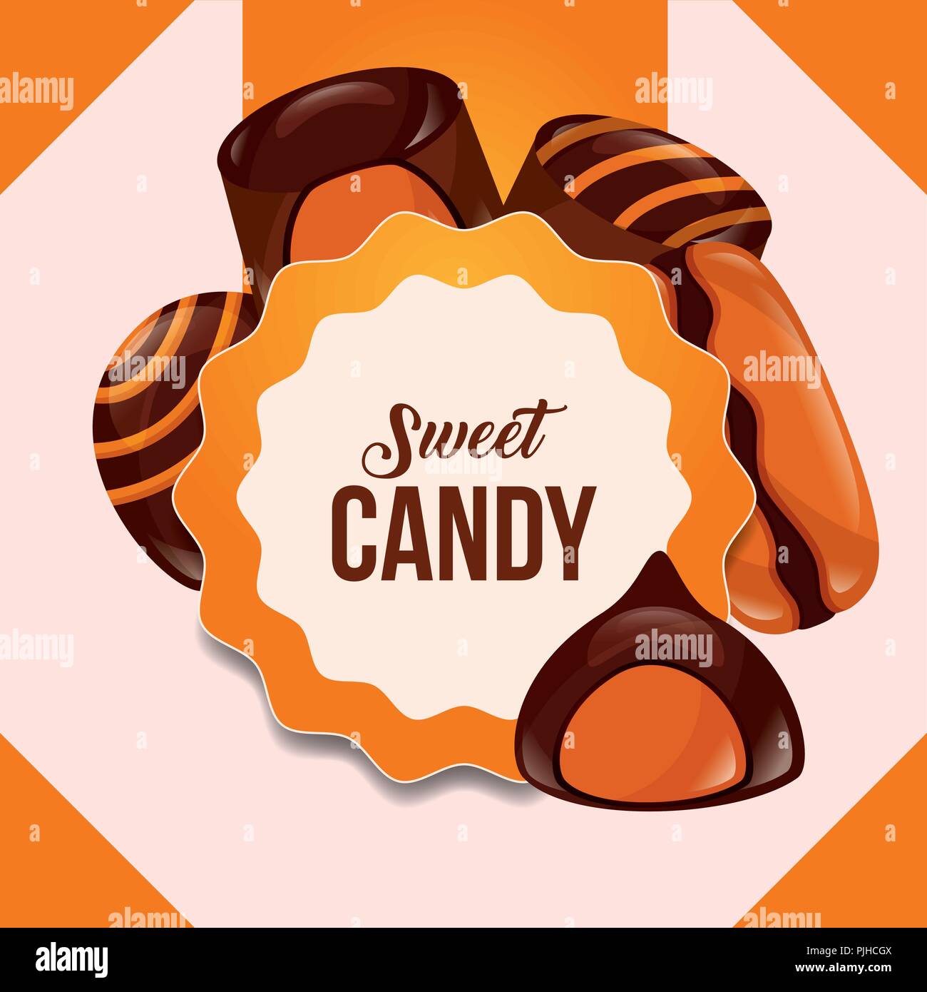 Candy chocolates sweets Stock Vector Images - Alamy
