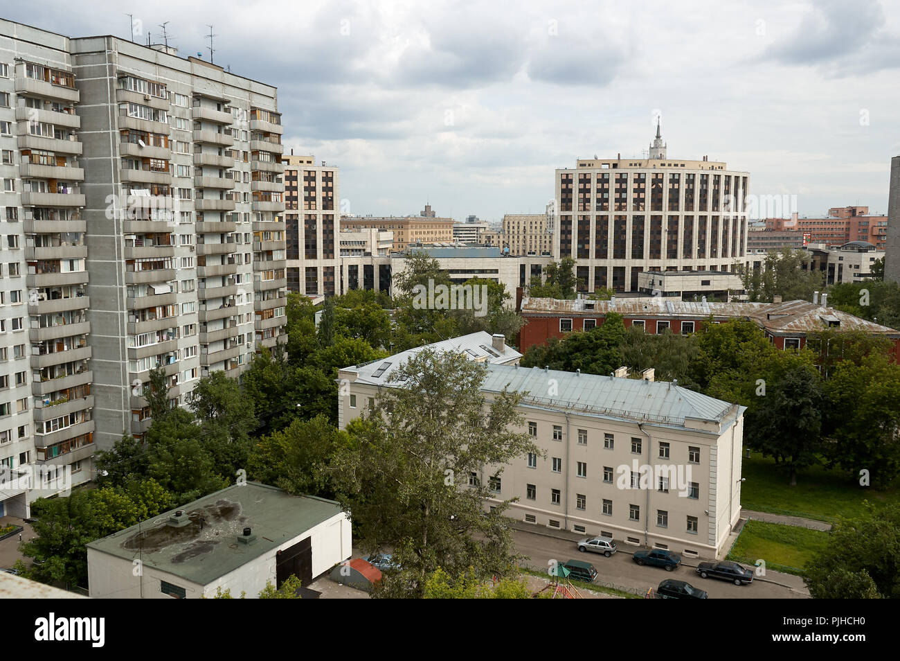 typical russian cityscape view Stock Photo - Alamy