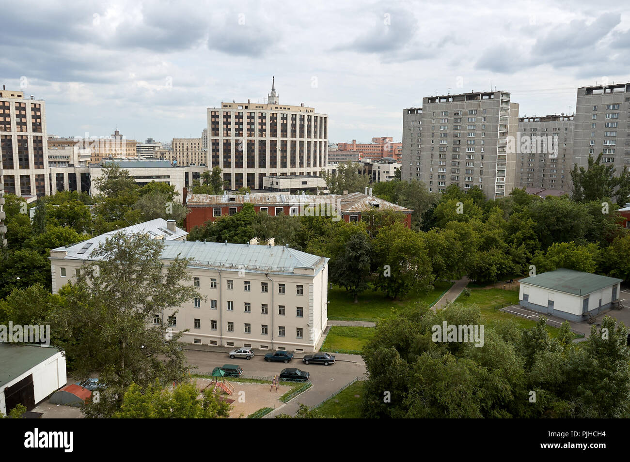 typical russian cityscape view Stock Photo - Alamy