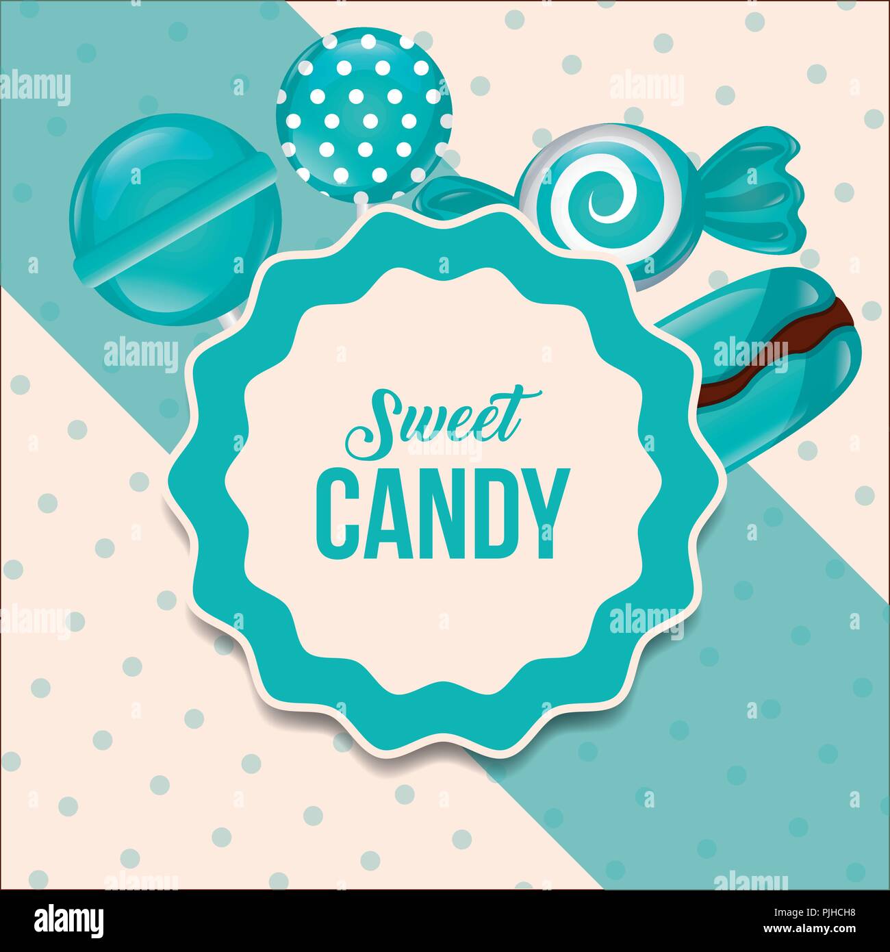 sweet candy card Stock Vector Image & Art - Alamy