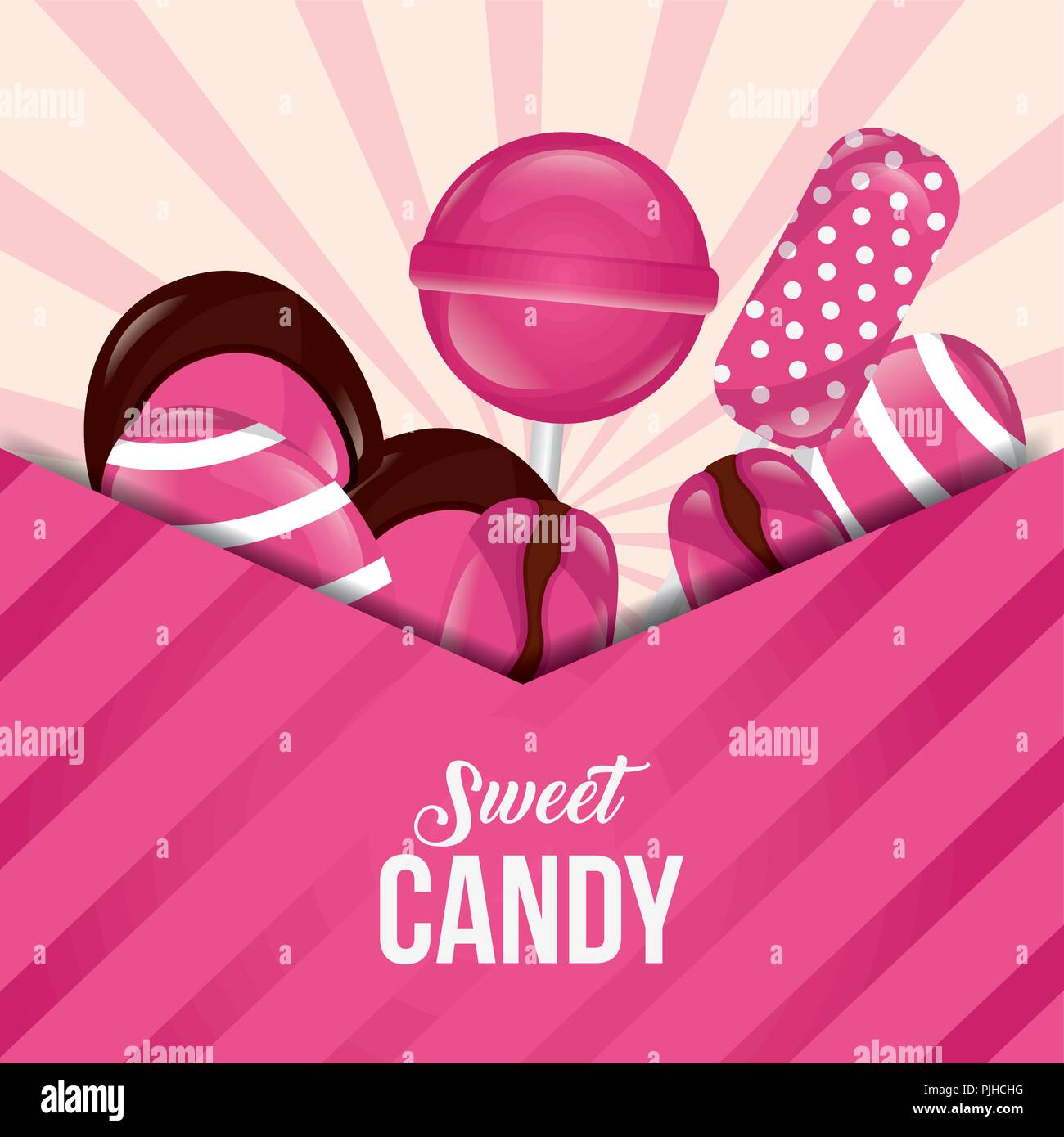 sweet candy card Stock Vector Image & Art - Alamy
