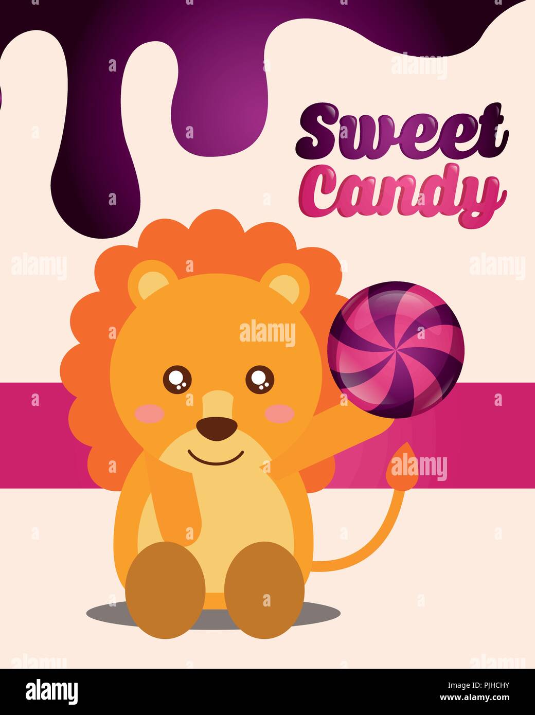 sweet candy card Stock Vector Image & Art - Alamy