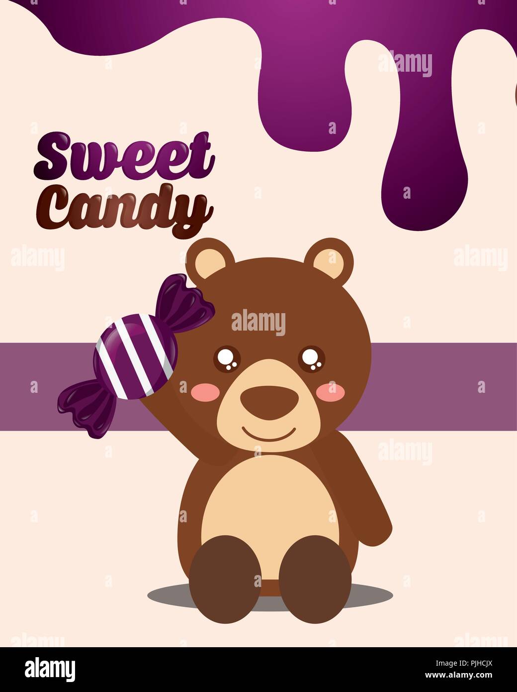 sweet candy card Stock Vector Image & Art - Alamy