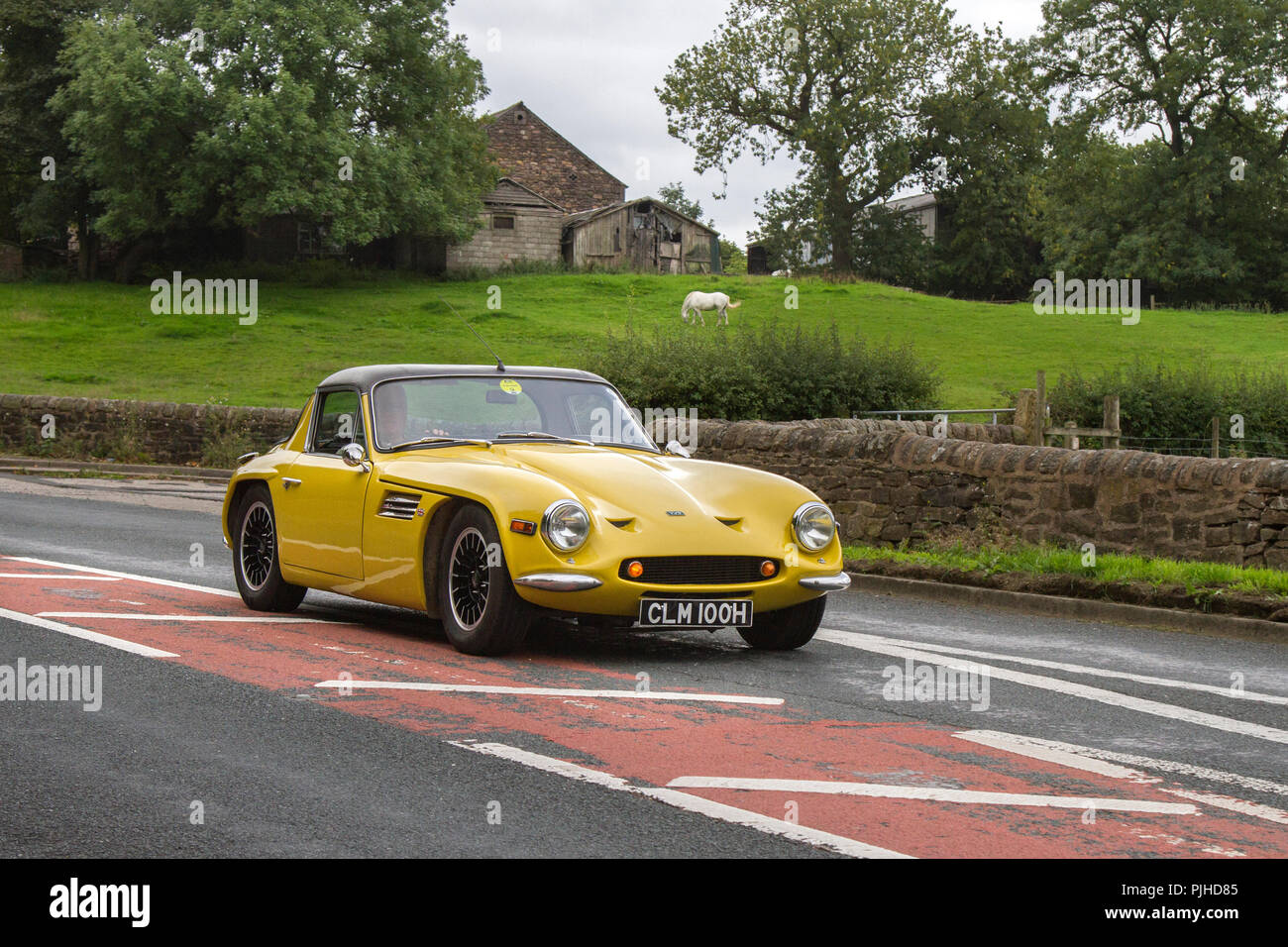 1969 60s sixties yellow TVR Classic, vintage, veteran, cars of ...