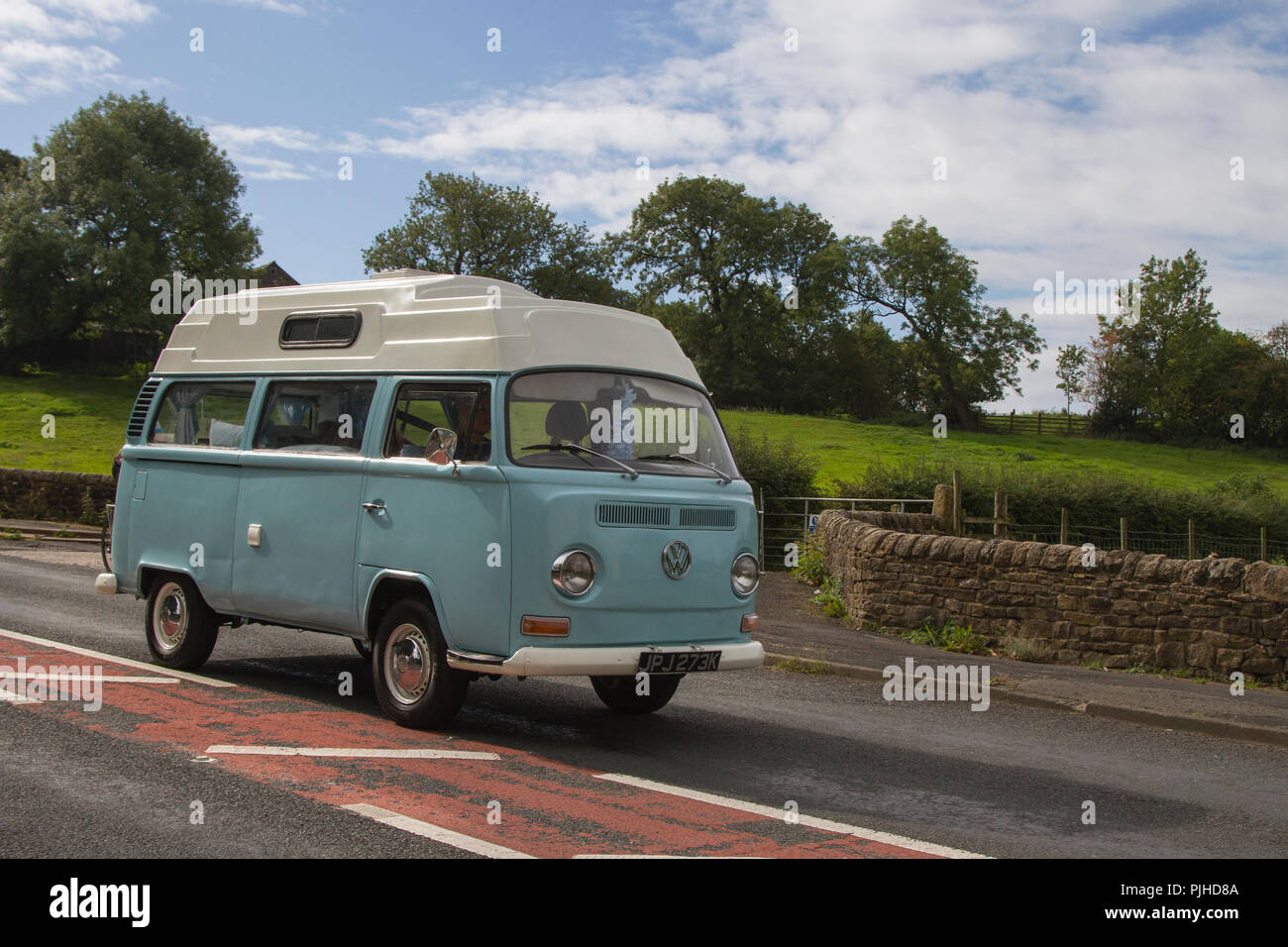 Blue Volkswagen Motor Caravan Classic, vintage, veteran, cars of ...