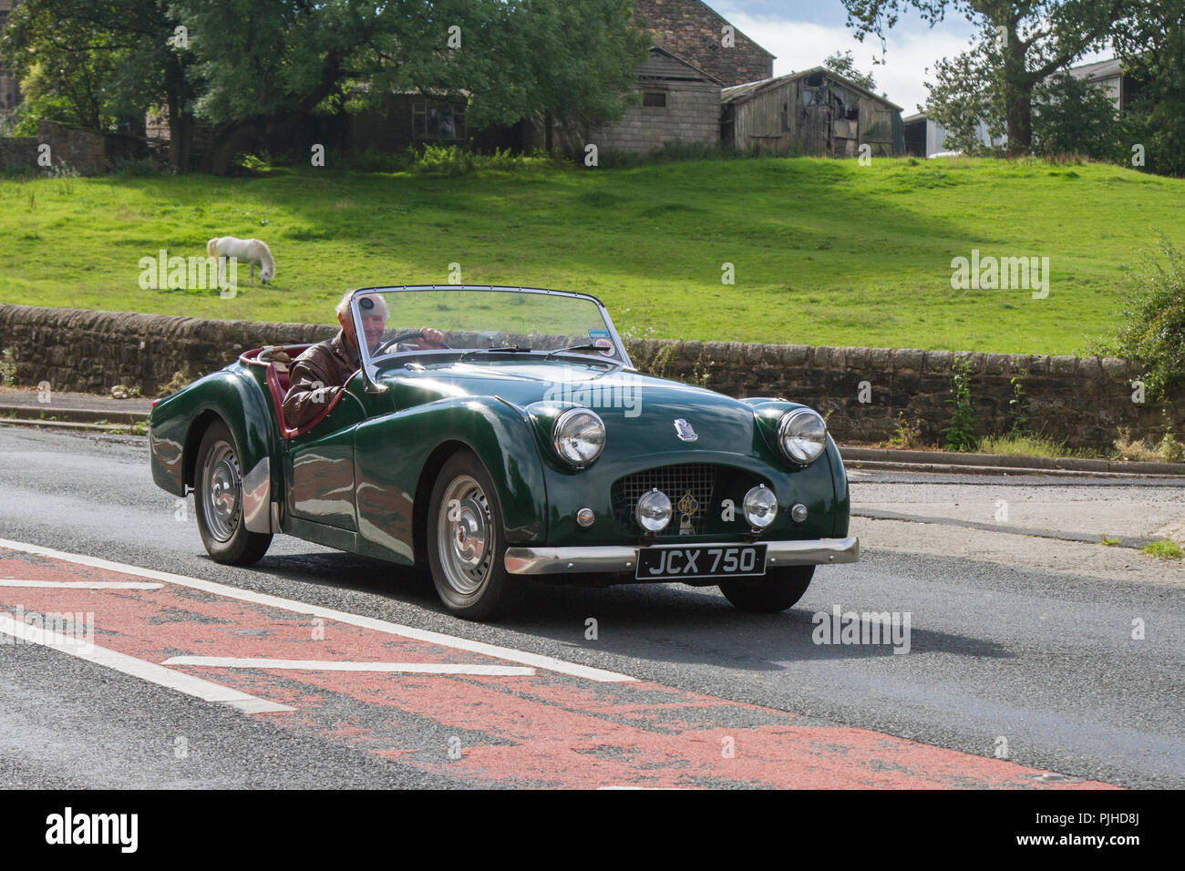 1955 50s green Triumph TR2 Classic, vintage, veteran, cars of ...