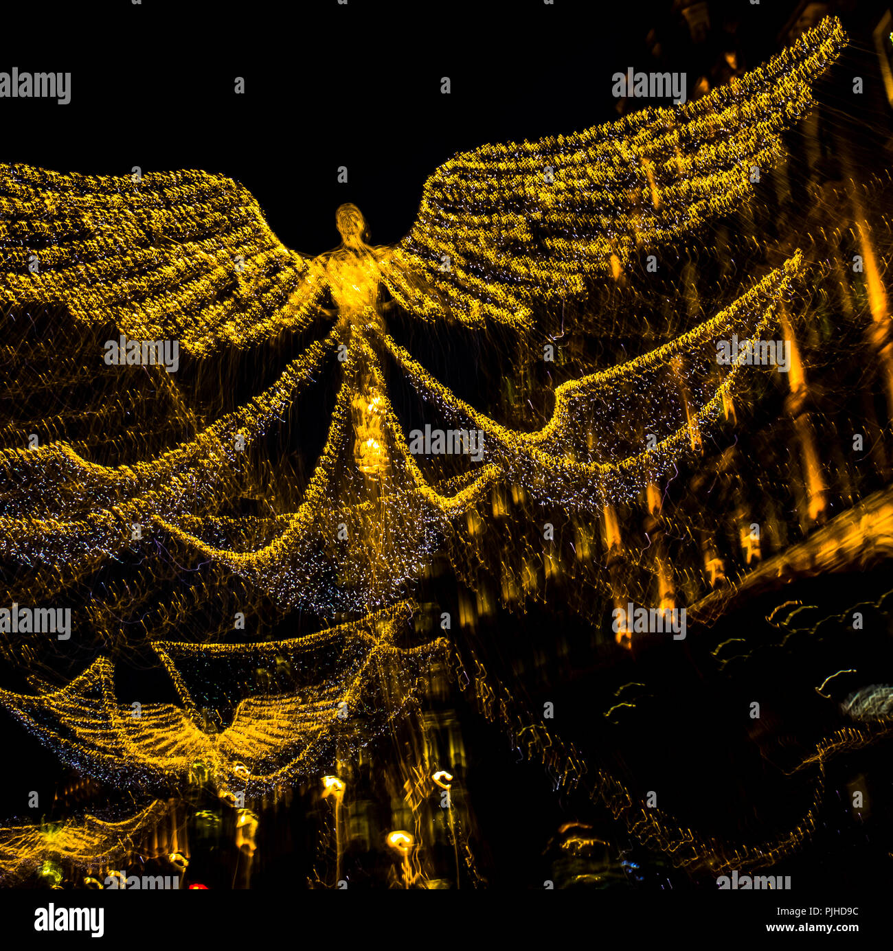 falling Angels of the nights sky Stock Photo - Alamy