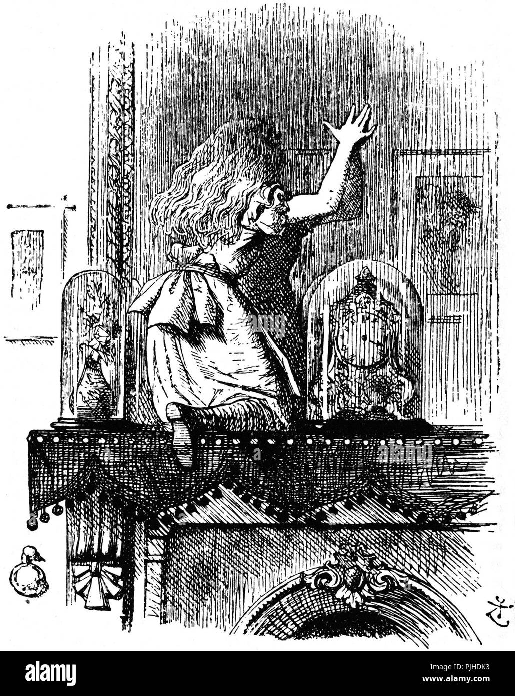 vintage john tenniel alice in wonderland illusstrator original artwork ...