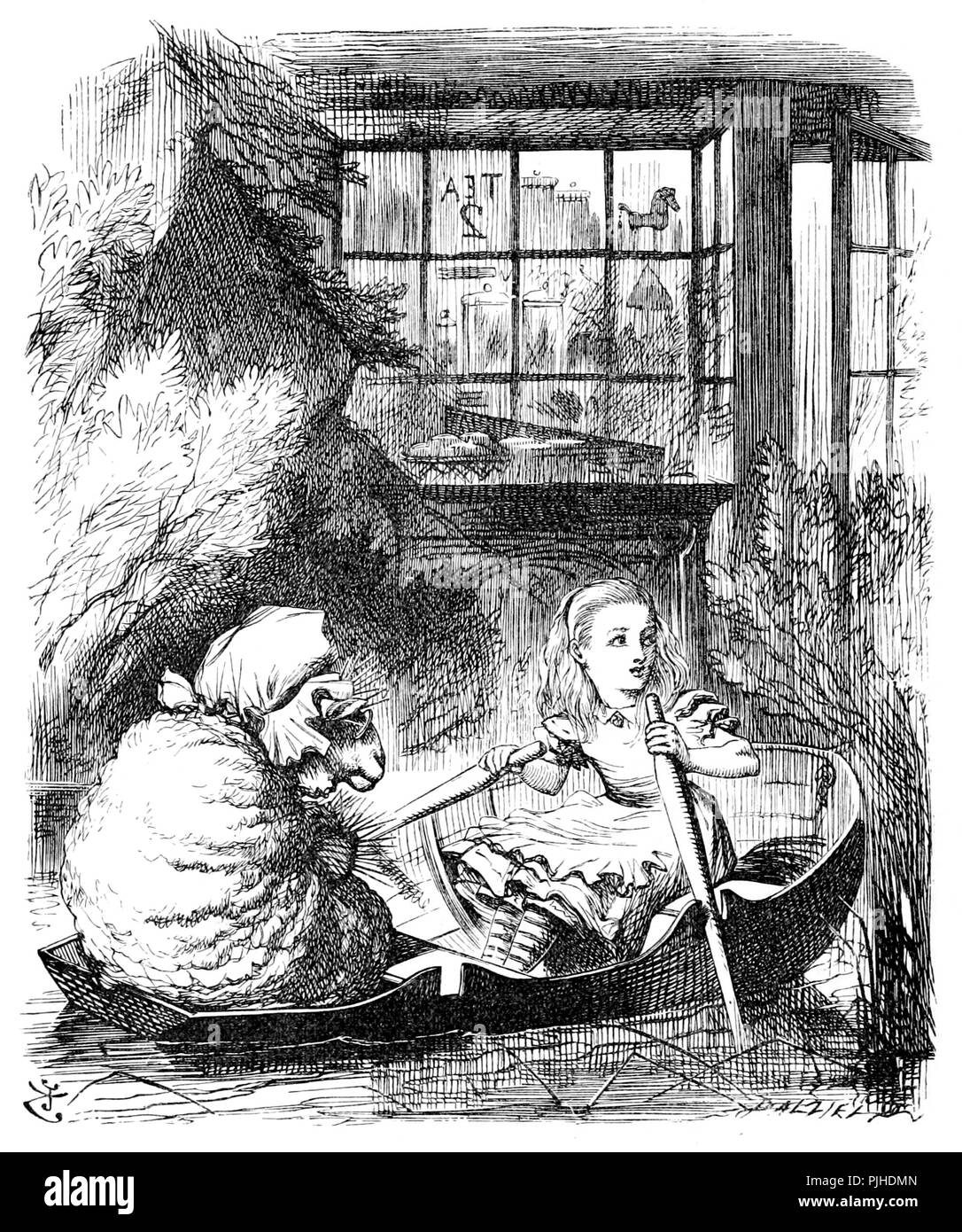 vintage john tenniel alice in wonderland illusstrator original artwork ...