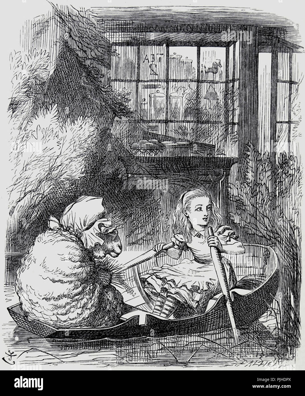 vintage john tenniel alice in wonderland illusstrator original artwork ...