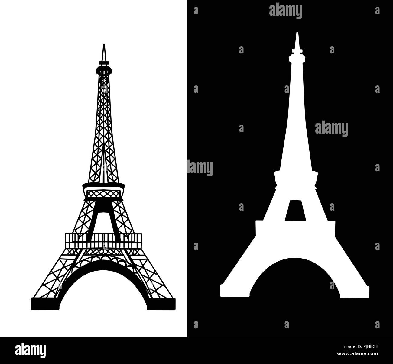 Eiffel tower isolated vector illustration Stock Vector Image & Art - Alamy