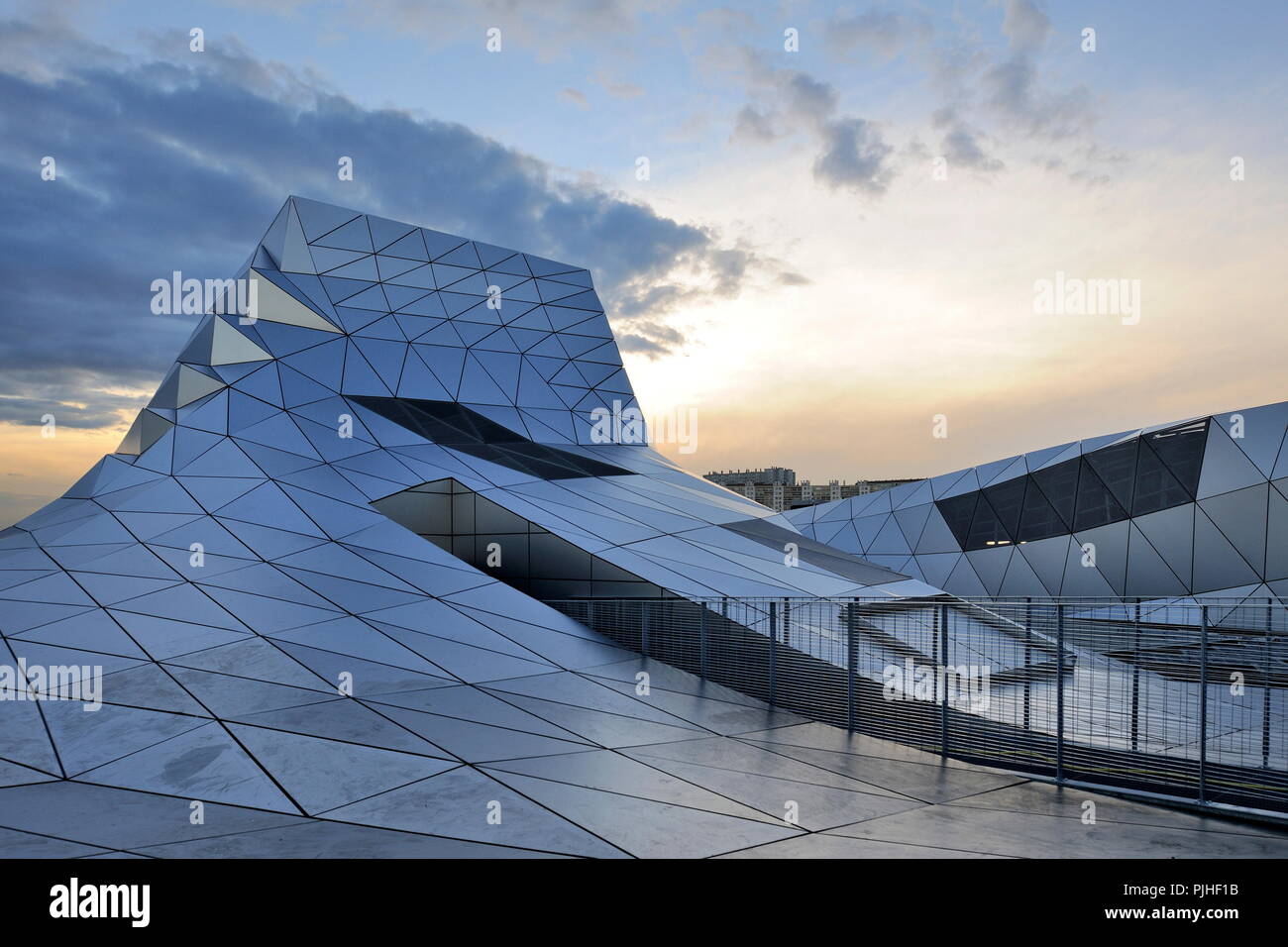 France, South-Eastern France, Lyon, Musee des Confluences, , rooftop of ...