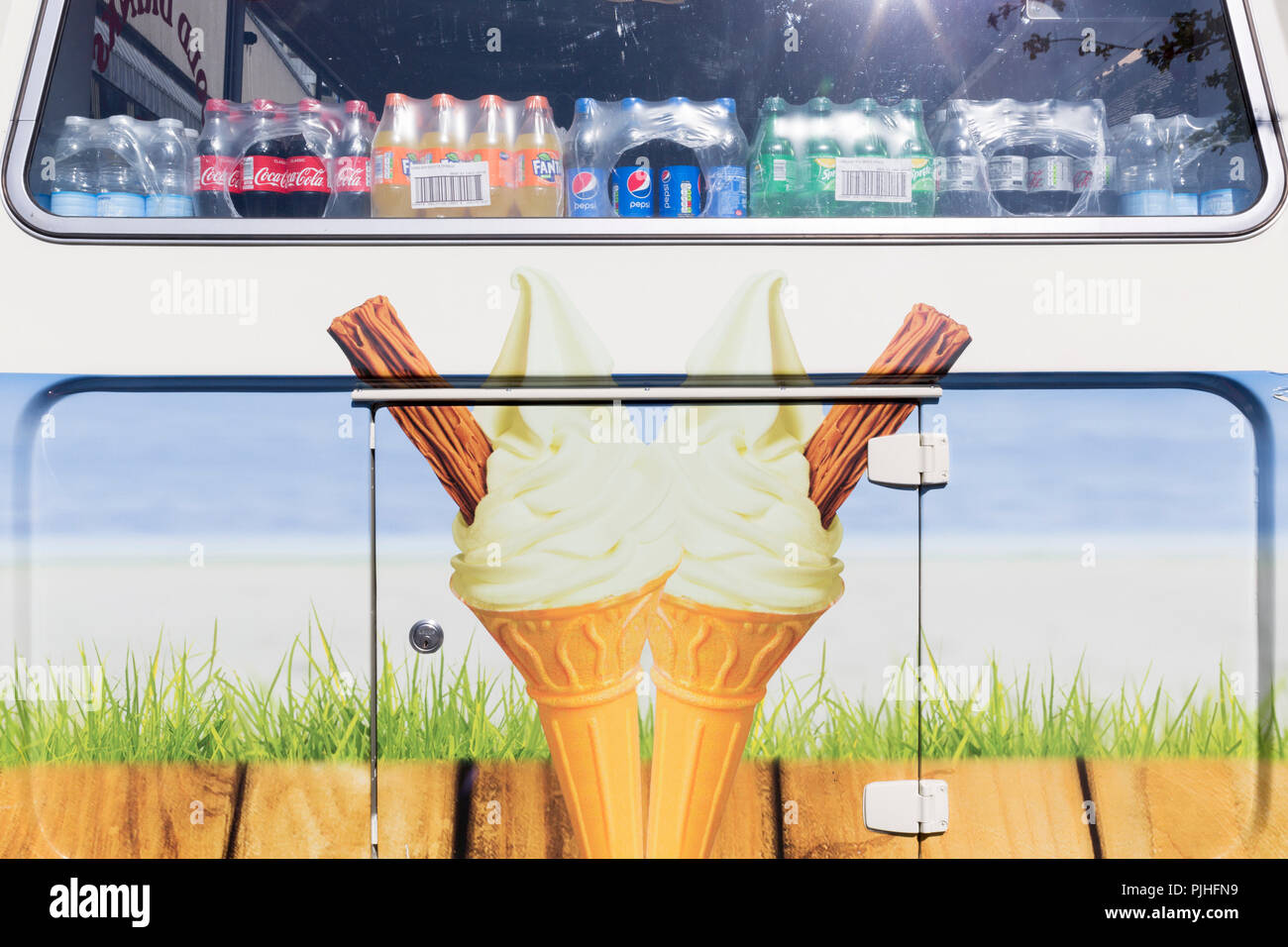 Soft ice cream van in hi-res stock photography and images - Alamy