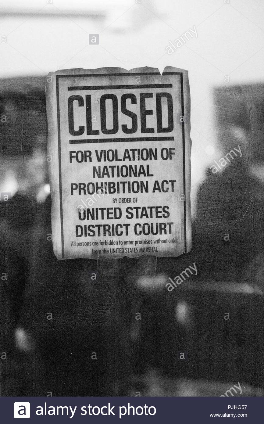 Prohibition Usa Stock Photos & Prohibition Usa Stock Images - Alamy