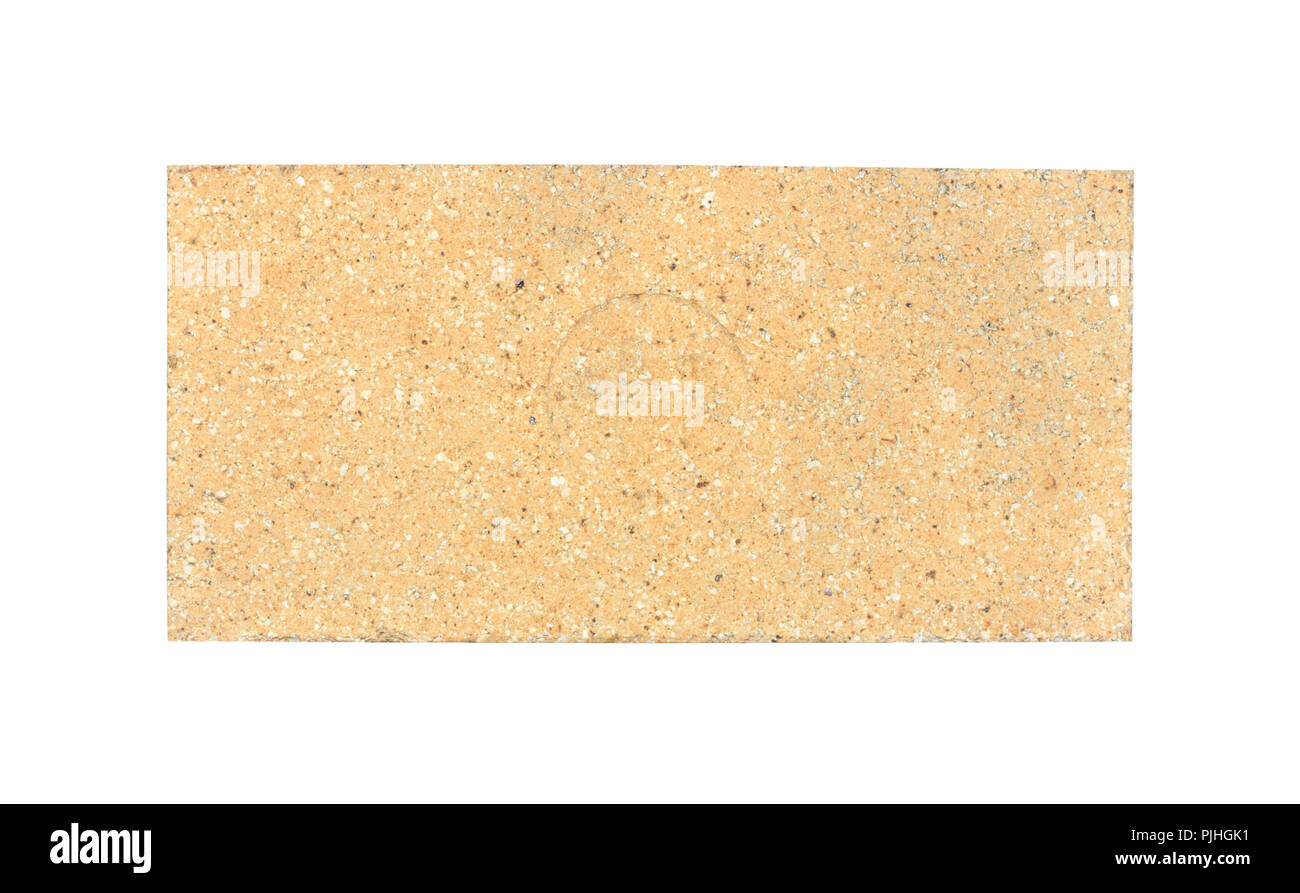 fire brick isolated on white background, top view close-up Stock Photo ...