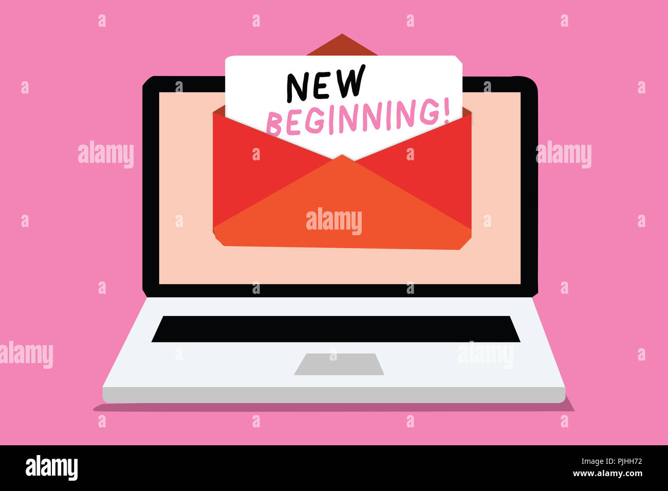 Writing note showing New Beginning. Business photo showcasing Different ...