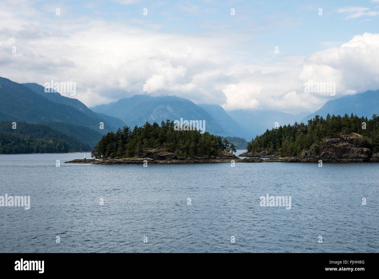 Islands in the Howe Sound Stock Photo - Alamy