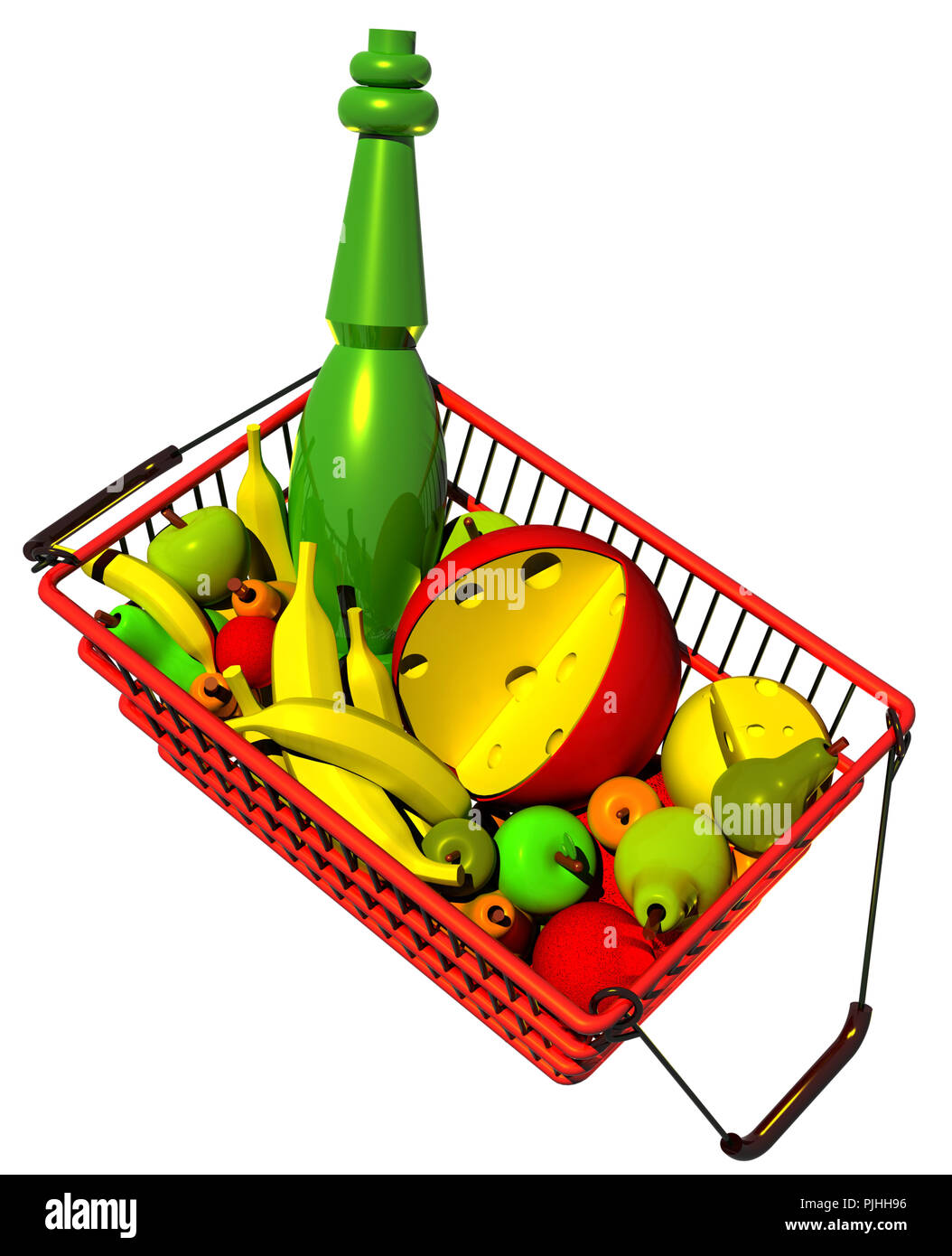 Full supermarket basket hi-res stock photography and images - Alamy