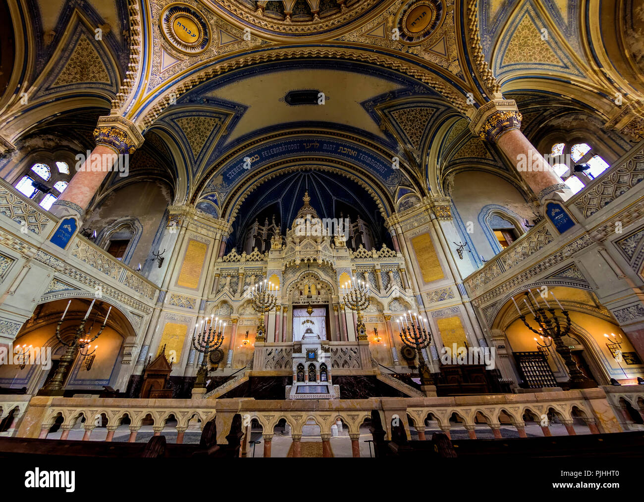 Interior of Szeged Synagogue.The building designed by architect Lipot ...