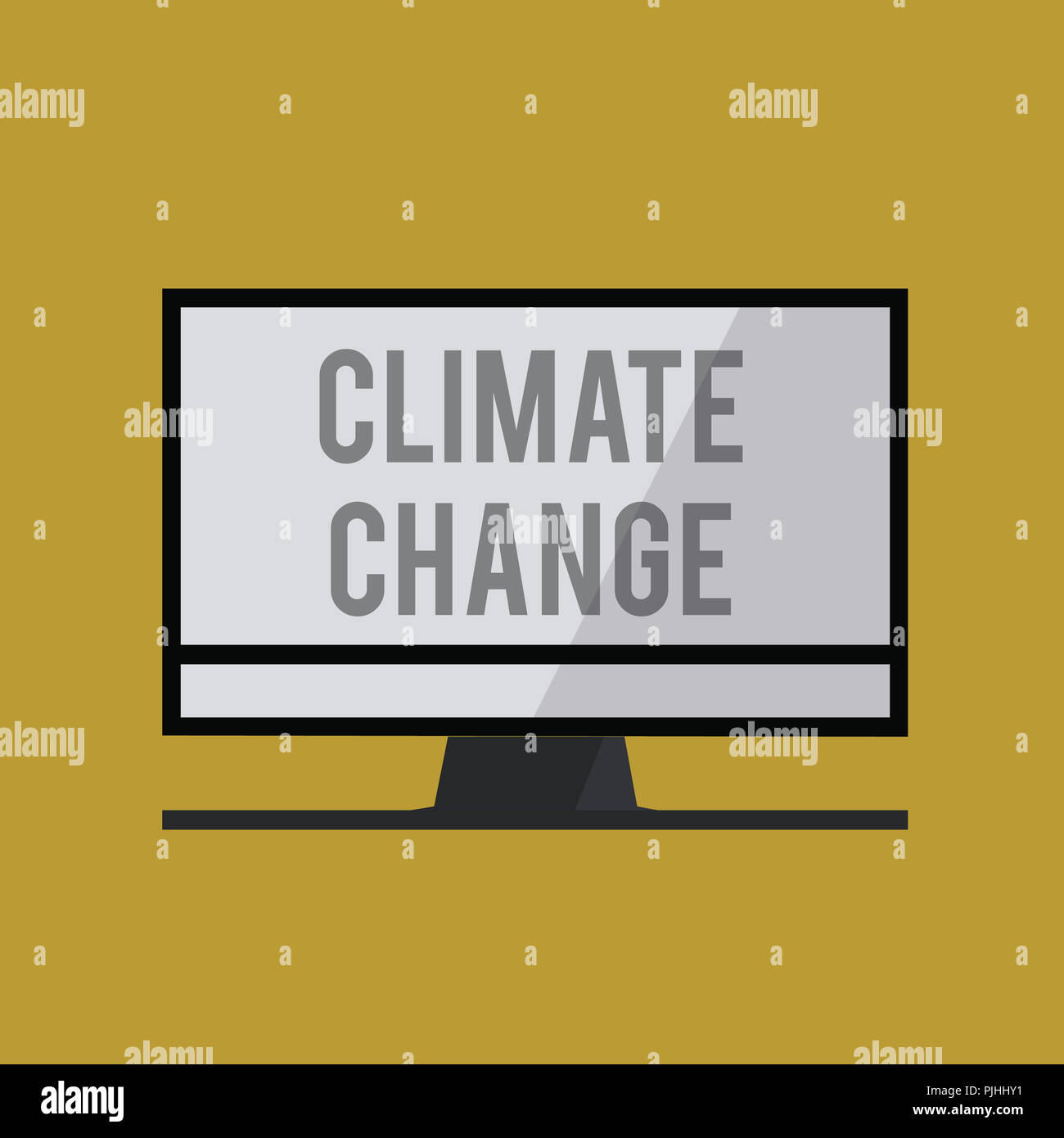 Handwriting text Climate Change. Concept meaning Increase in global ...