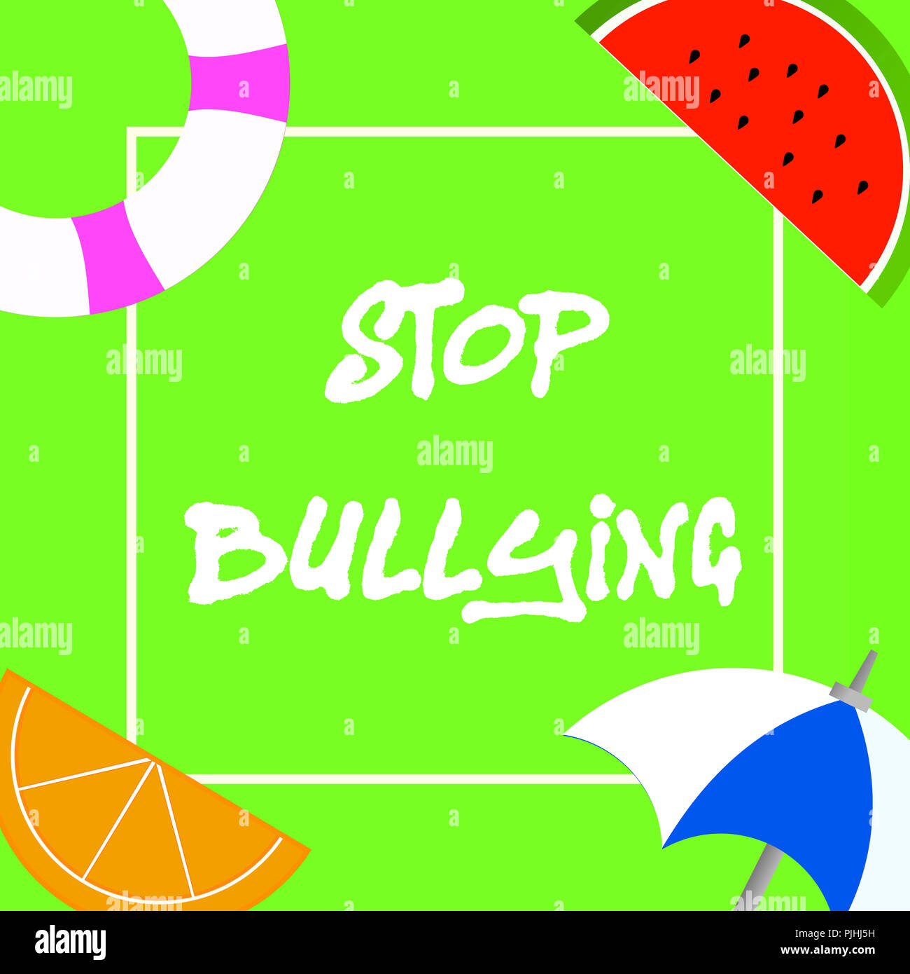 Text sign showing Stop Bullying. Conceptual photo Fight and Eliminate ...
