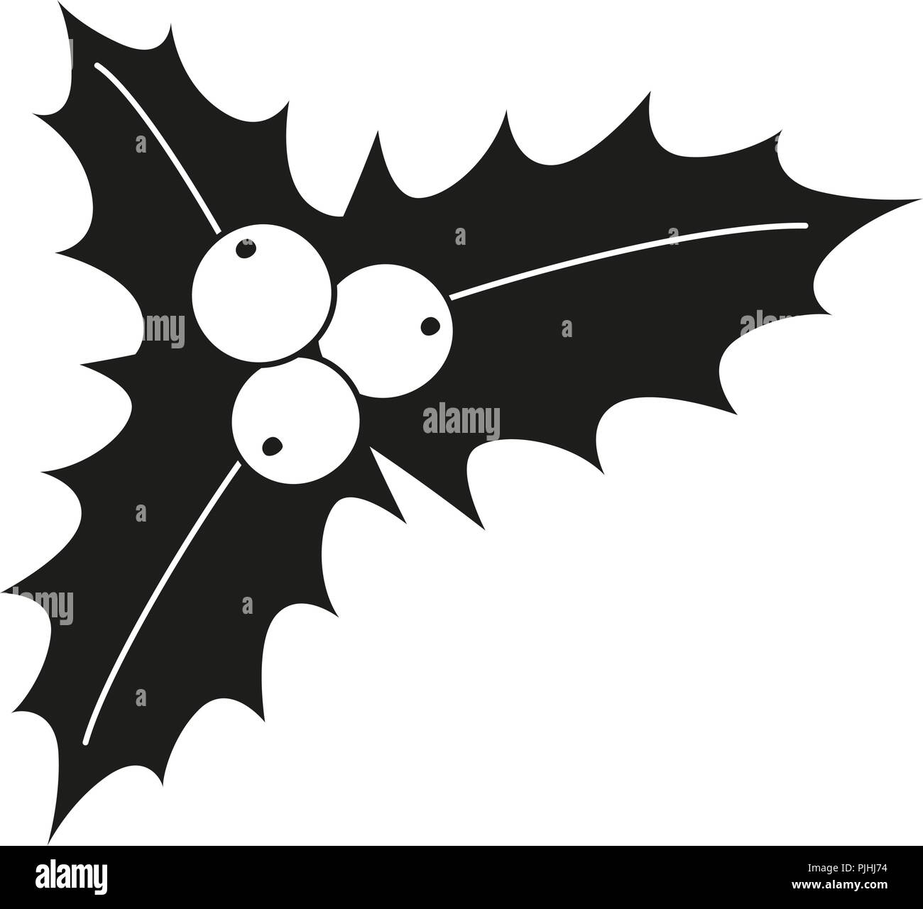 White holly berries Stock Vector Images - Alamy